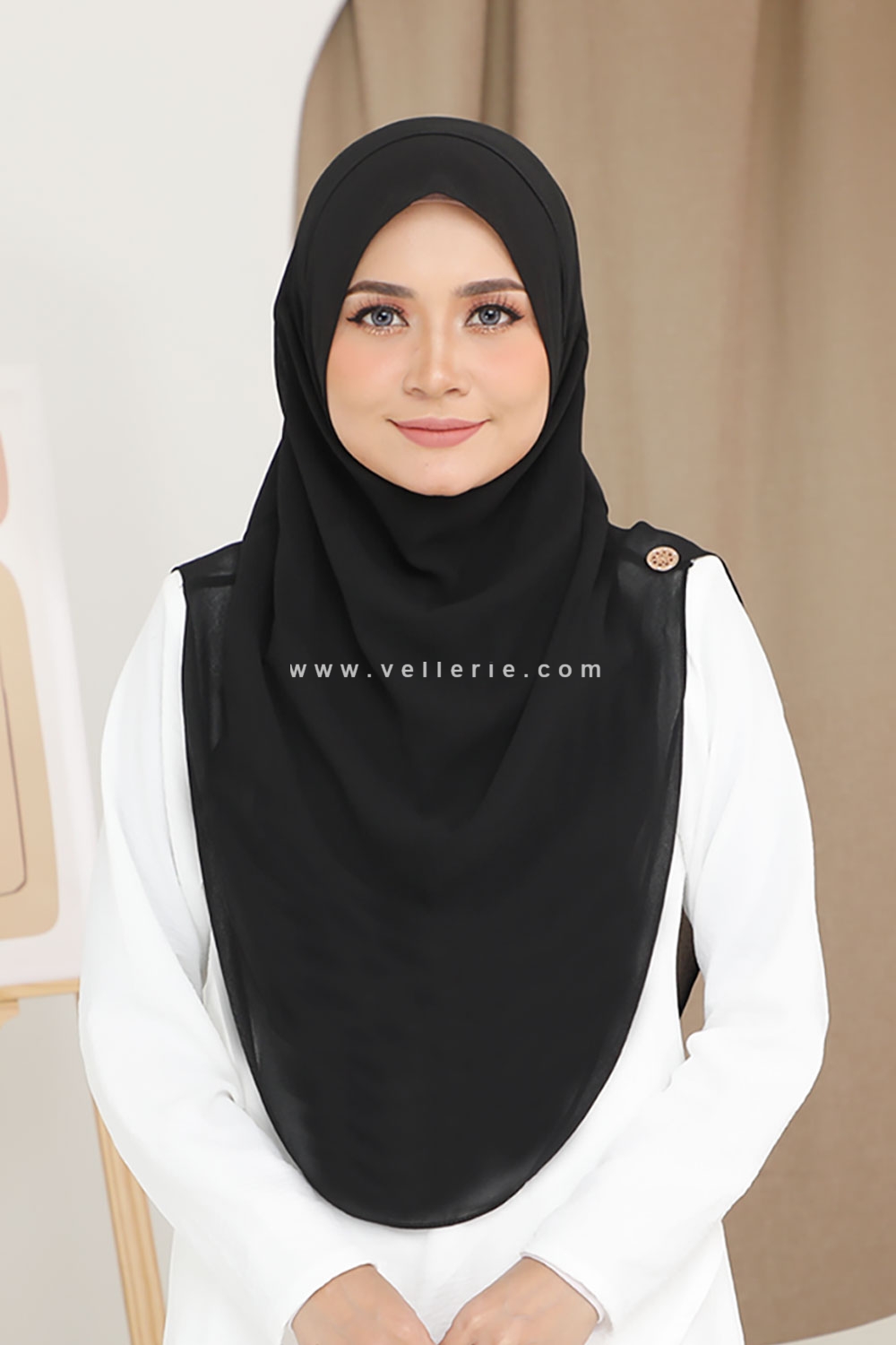 Tudung Instant AILEEN - AL01 - Black